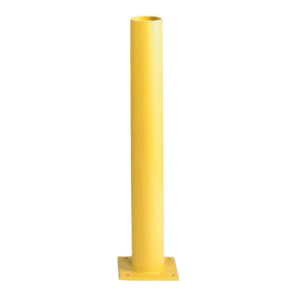 Safety Yellow Powder Coated Steel Bollard Post - ParkingZone