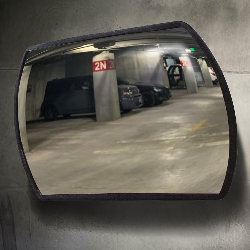 Rounded Rectangular Corner Mirror - ParkingZone