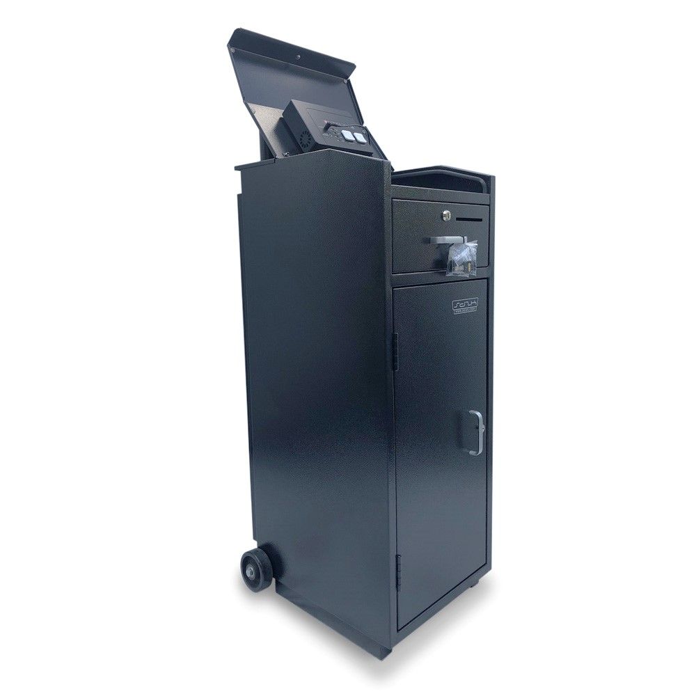 Smart Valet Podium with RBG LED Panel with Power Station