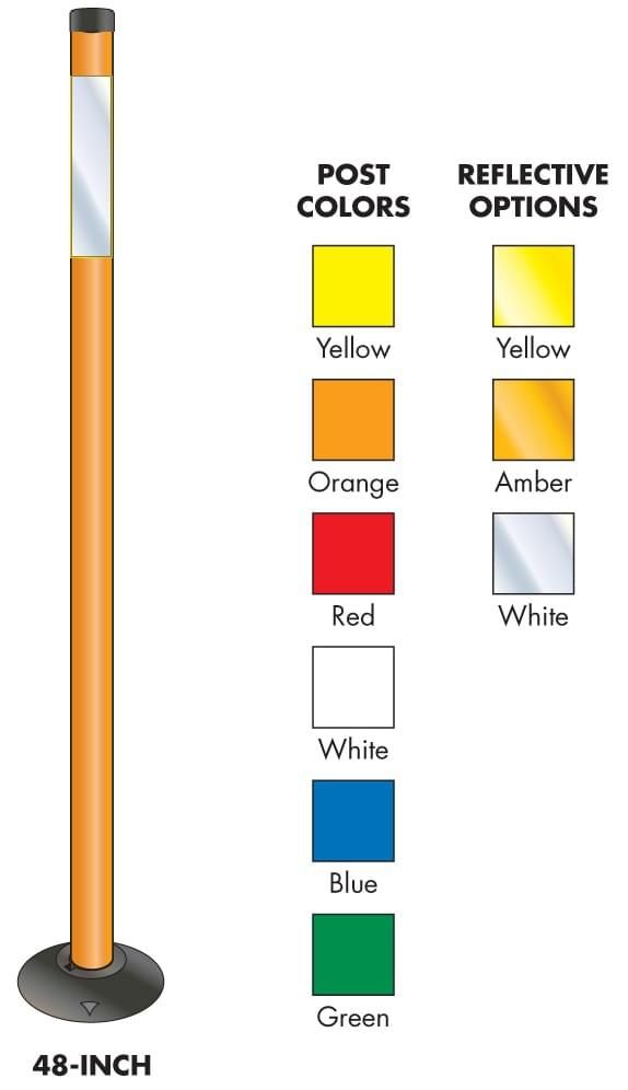 Round Top Guide Post or Delineator – ParkingZone